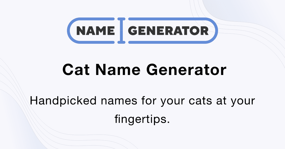 Cat Name Generator - Enhanced by AI