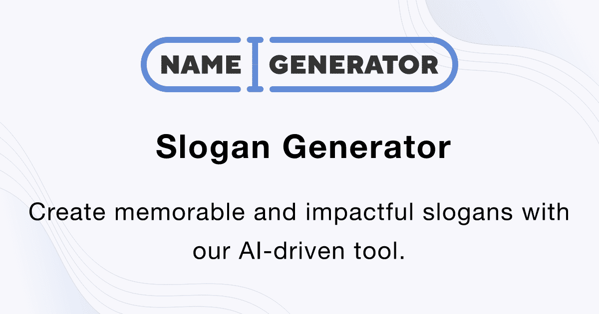 Slogan Generator - Powered by AI