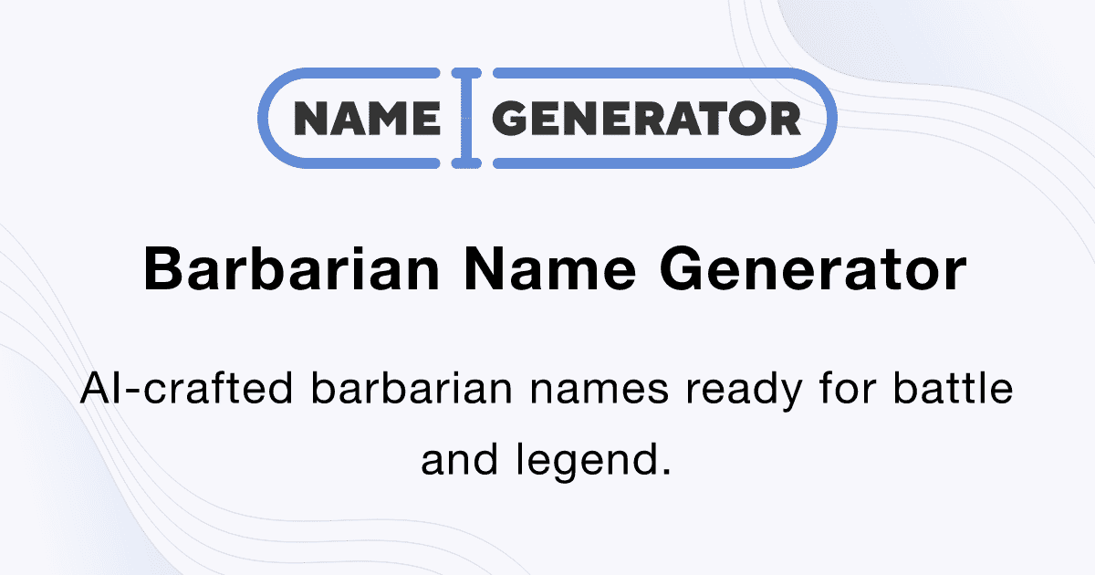 Barbarian Name Generator - Powered by AI