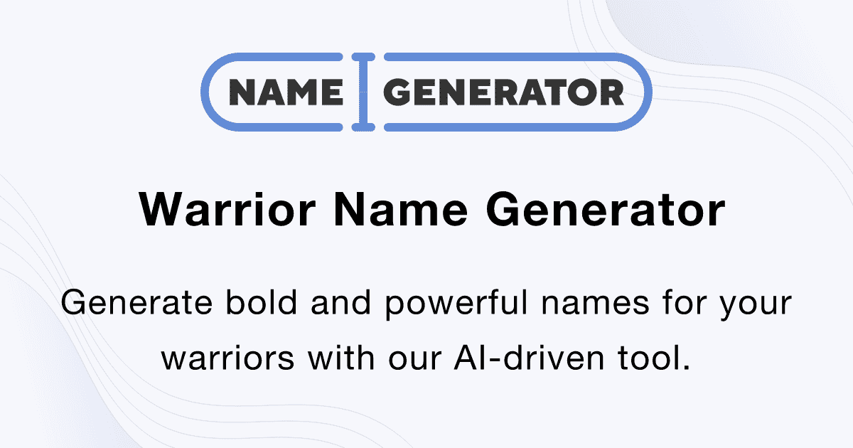 Warrior Name Generator - Powered by AI