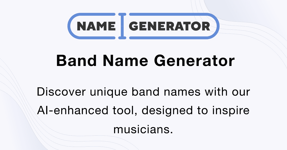Band Name Generator - Powered by AI