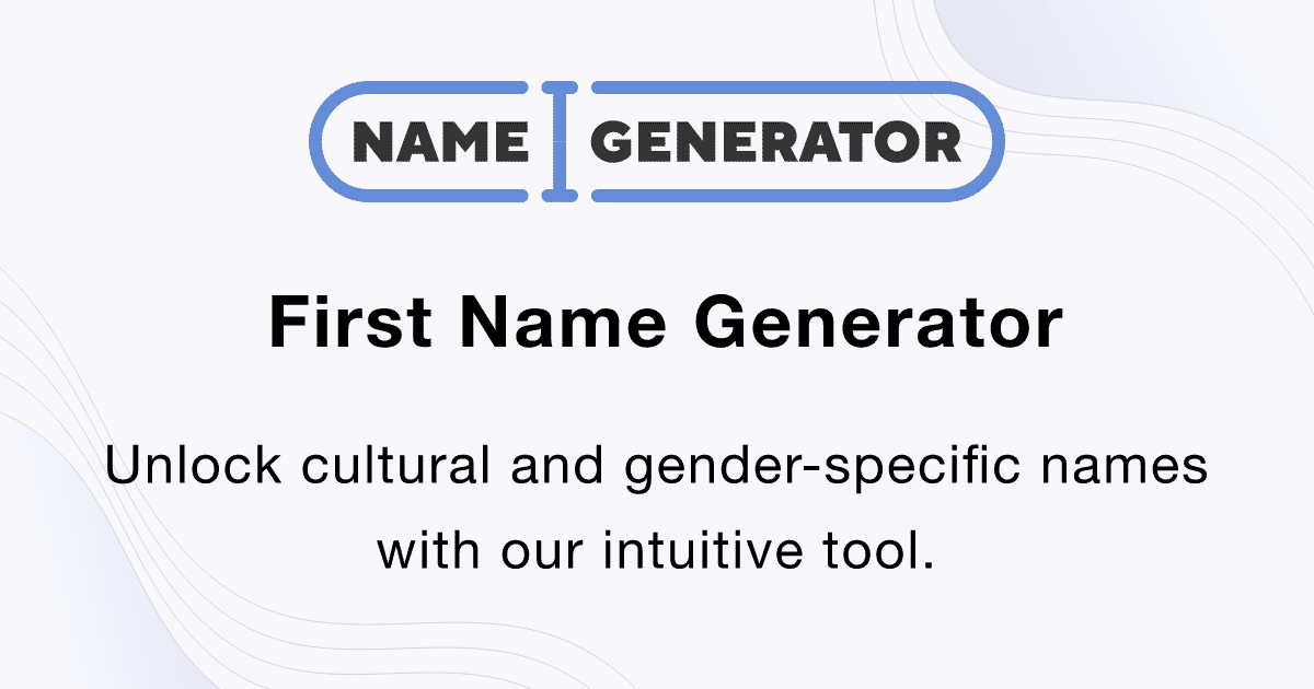 Origin-Specific First Name Generator